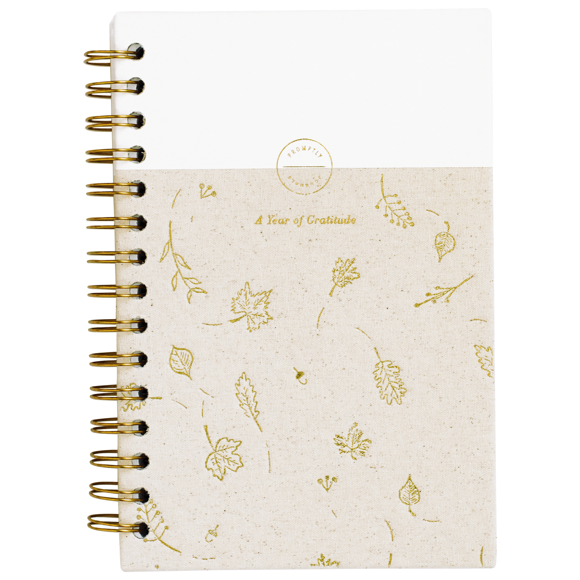 Gratitude Journal - Gold Leaf Linen – Promptly Journals
