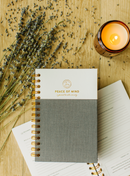 Peace of Mind: A Journal to Calm Anxiety (Stone Grey) – Promptly Journals